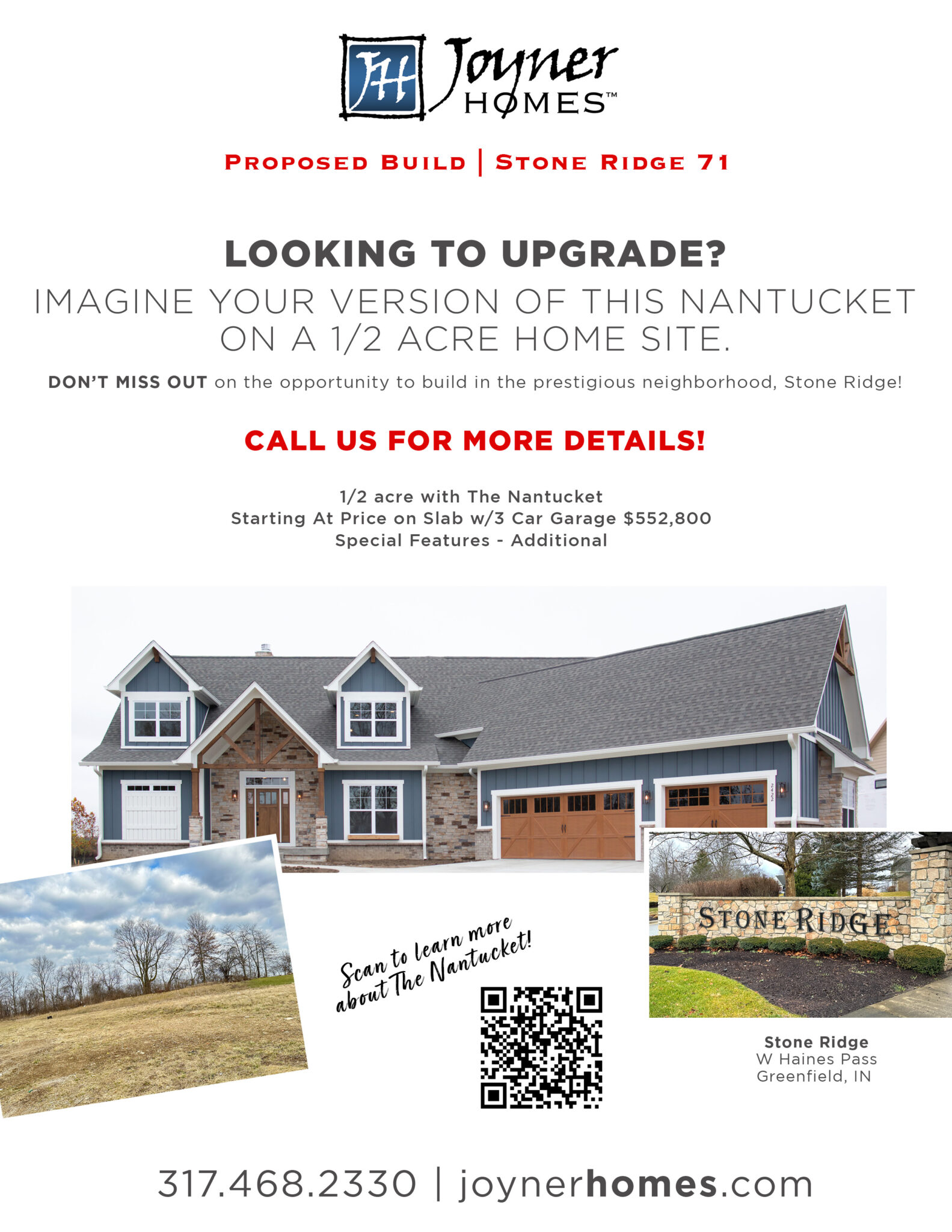 Proposed Build – Nantucket on SR71