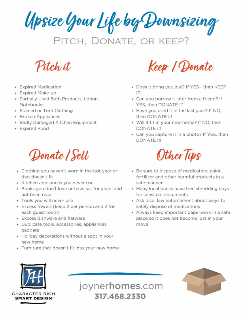 DOWNSIZING TIPS